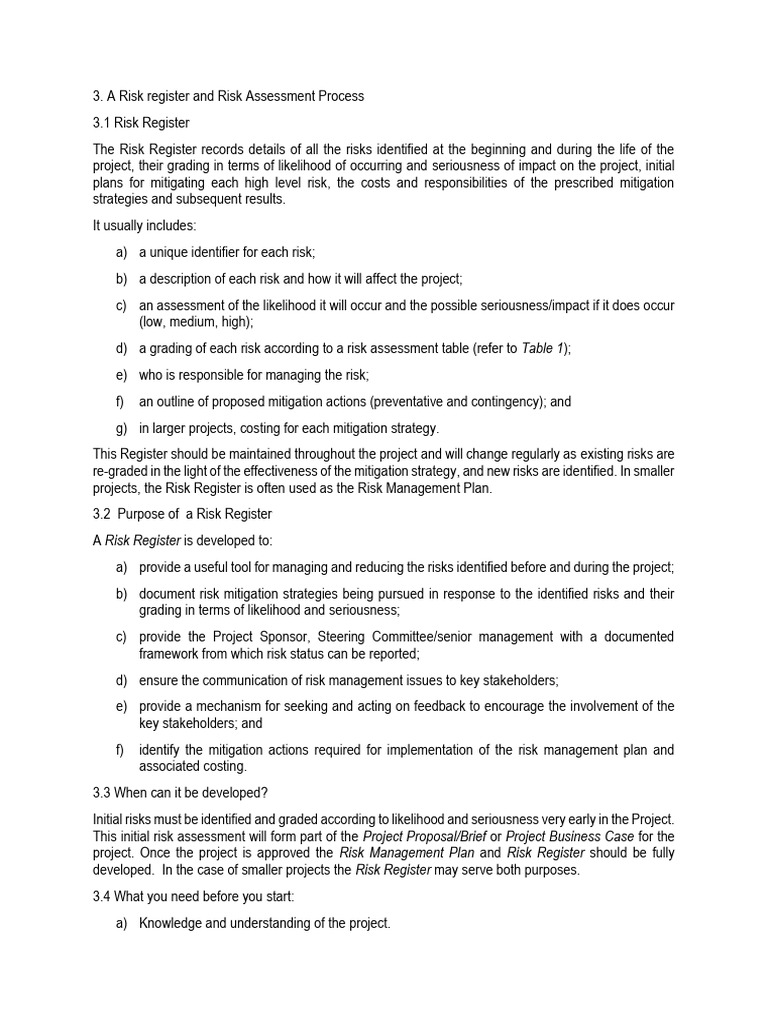 Risk Assessment Process | PDF | Risk | Risk Management