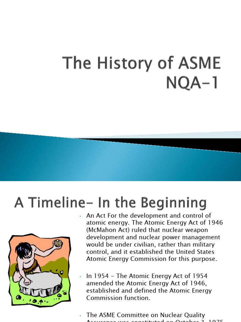 237673735 History of ASME NQA 1 | PDF | Nuclear Energy | Nuclear Technology