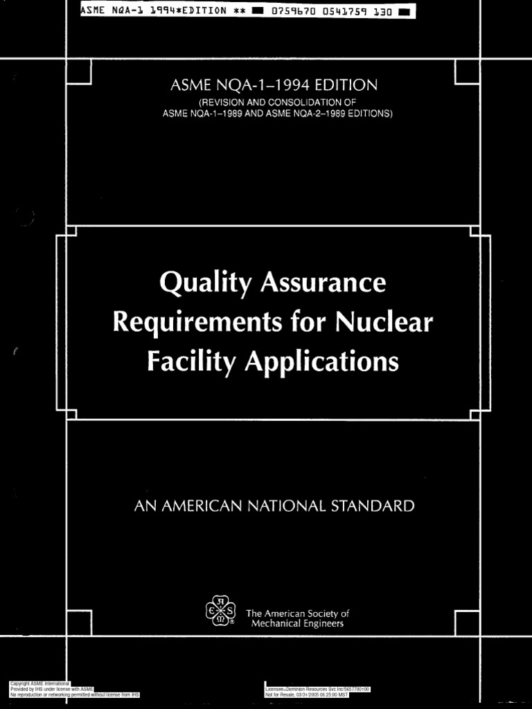 NQA-1-1994 - Sub-Part 2-1 | PDF