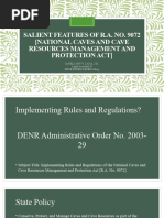 RA 9072 (National Cave Act) | PDF | Cave | Government