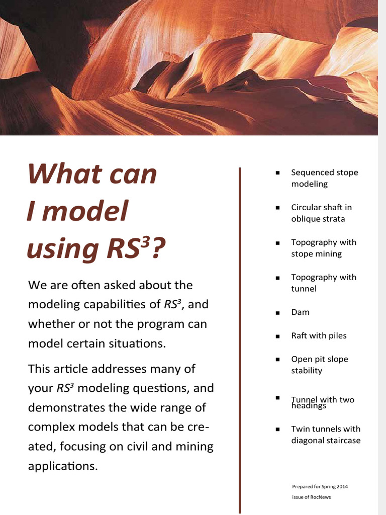 RS3 Modeling for Civil and Mining Applications | PDF | Deep Foundation ...