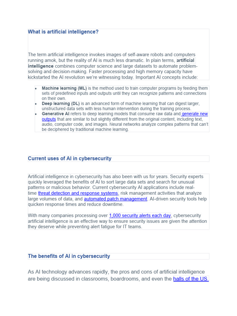 What Is Artificial Intelligence?: Intelligence Combines Computer Science and Large Datasets To ...