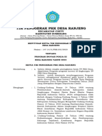 Contoh SK Pengangkatan Dan Penetapan Pengurus PKK Desa | PDF