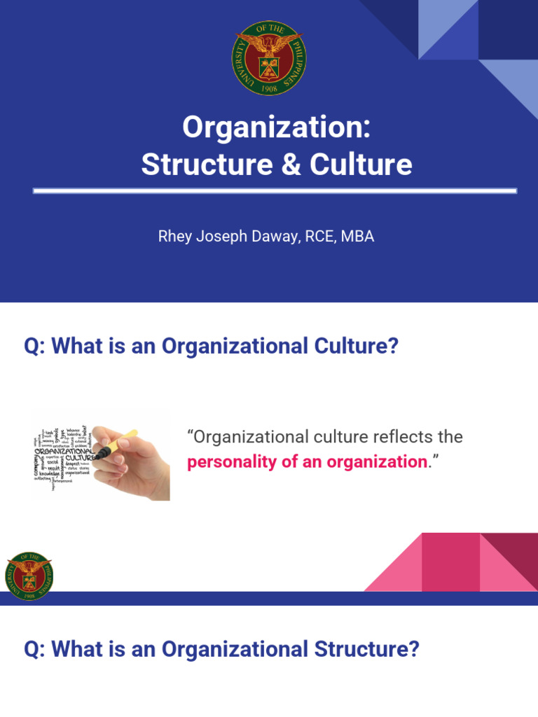 05 - BA 106 - RSD - Organization Structure and Culture - Part 1 ...