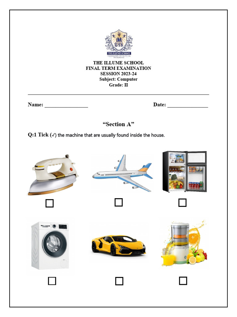 Grade 2 Computer Paper | Download Free PDF | Computer Keyboard | Input/Output