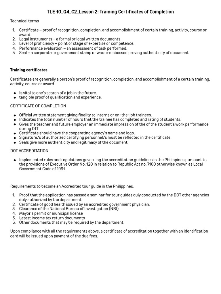 L2-Training-Certificates - Docx 20240501 211332 0000 | PDF | Identity ...