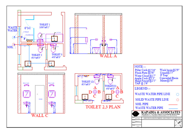 TOILET LAYOUT - 1-Model | PDF | Toilet | Manufactured Goods