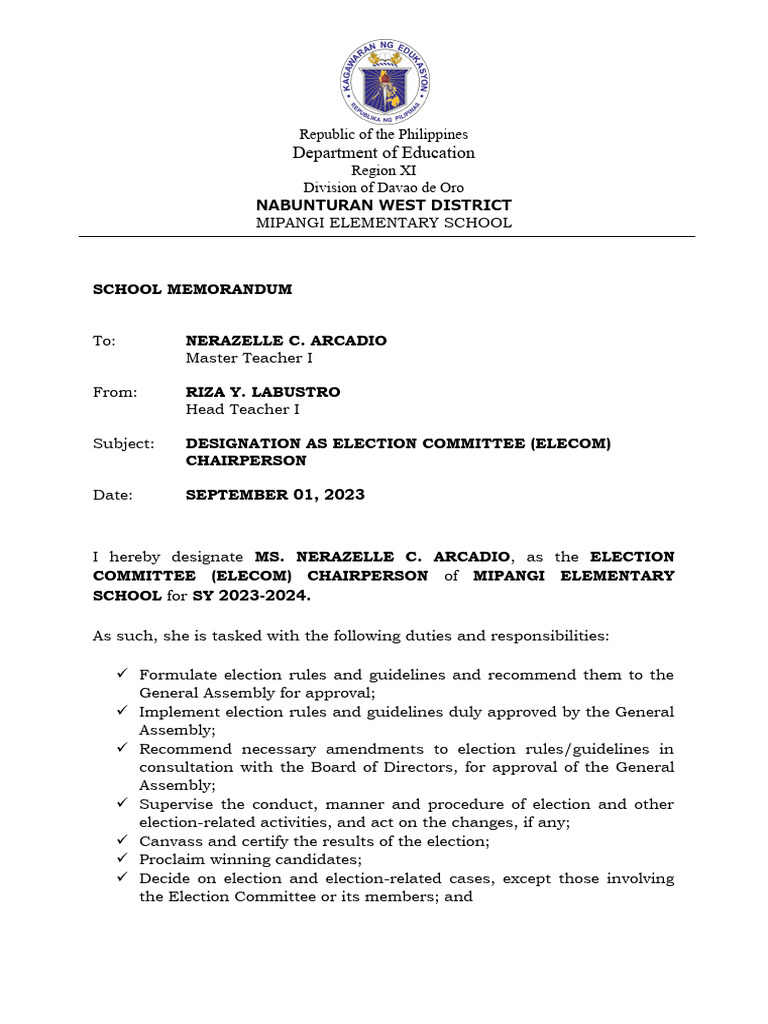 Memo Elecom | PDF | Governance | Government