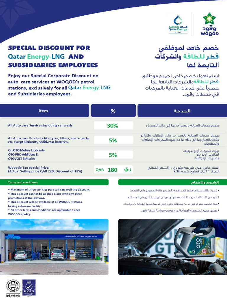 WOQOD Auto-Care Discount Terms | PDF | Vehicle Technology | Car