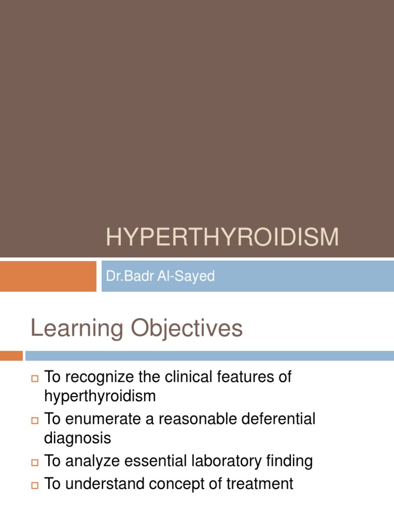 Hyperthyroidism | PDF | Hyperthyroidism | Thyroid