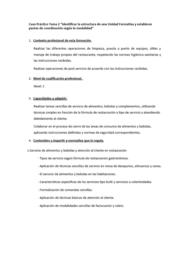 MF1442. Caso Práctico Tema 2 | PDF