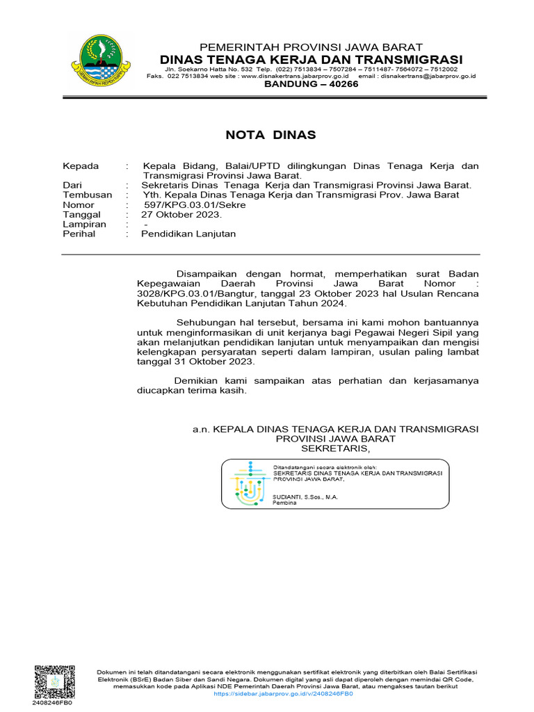 11 Nodin - Pendidiikan Lanjutan | PDF