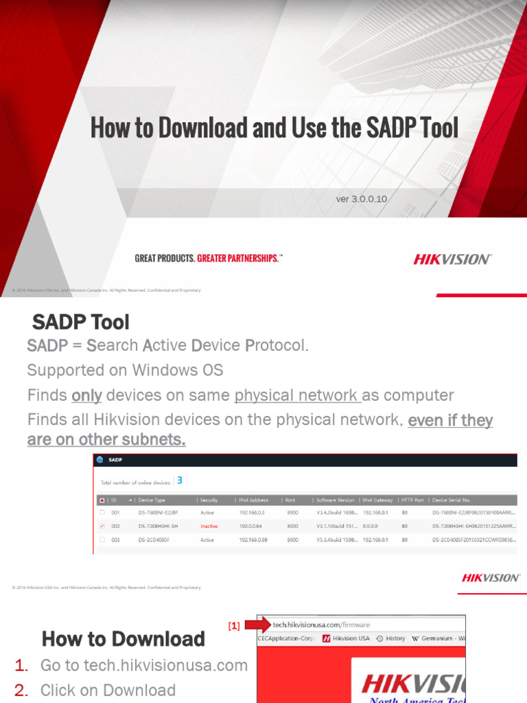 How To Download and Use The SADP Tool | PDF | Installation (Computer ...