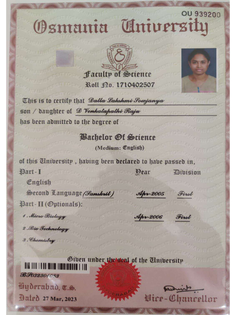 UNDERGRAD - TRANSCRIPTS - Compressed | PDF