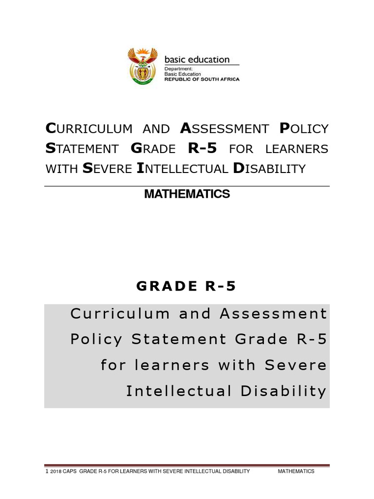 CAPS SID Mathematics | PDF | Learning | Curriculum