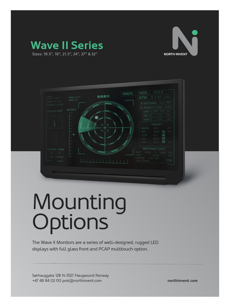 Wave II Monitor Mounting Options | PDF | User Interface | Computing