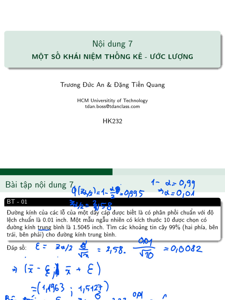 ND7.Mot So Khai Niem Thong Ke Uoc Luong | PDF