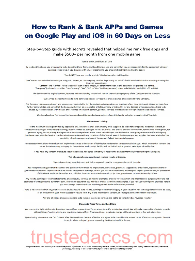 How To Rank - Bank FREE APPs - Mobile Games | PDF | Search Engine ...