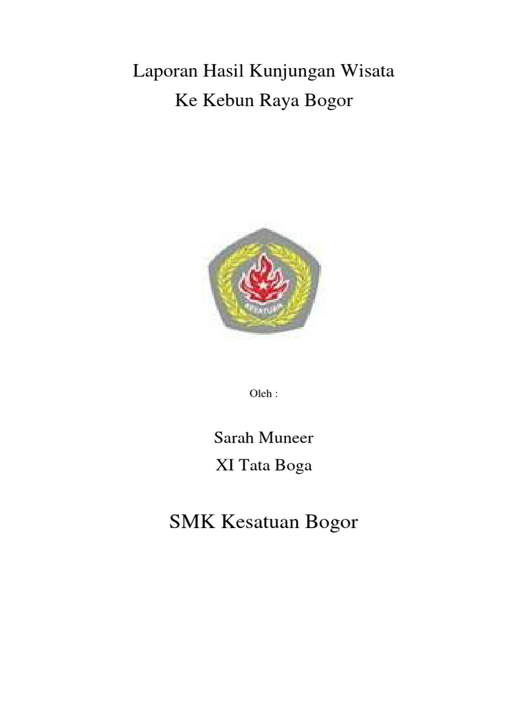 Laporan Kebun Raya Sarah Muneer XI TB | PDF | Teknologi & Rekayasa