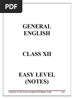 NCERT Class 12 English Summaries | PDF