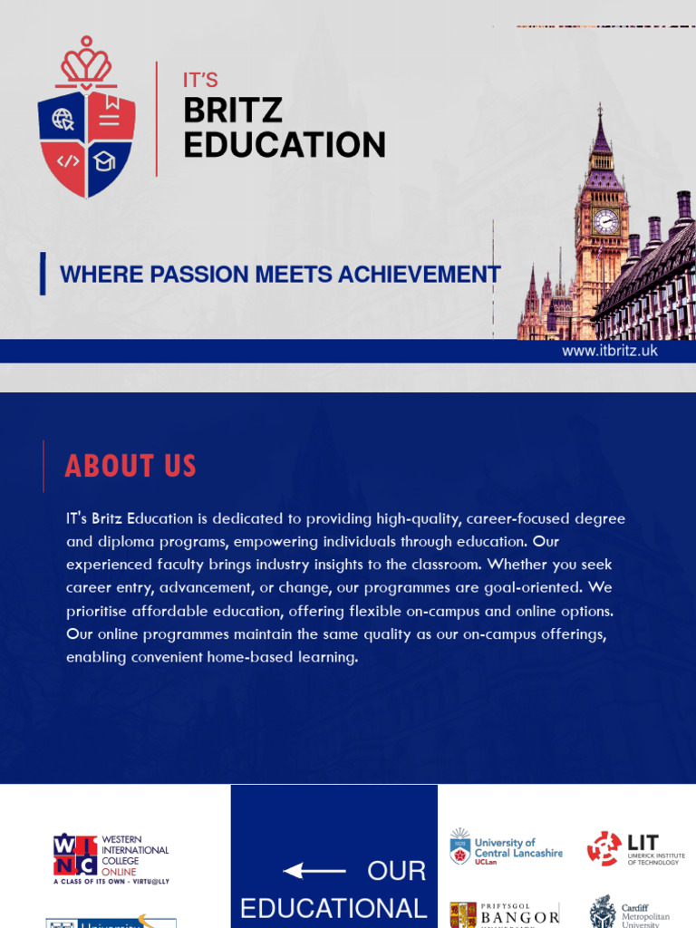 IT's Britz Education - Profile | PDF | Academic Degree | Bachelor's Degree