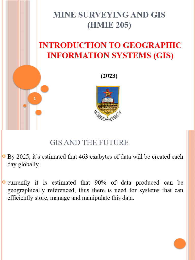Topic 13 - HMIE 205 Introduction To Geographic Information Systems (GIS) | PDF | Geographic ...