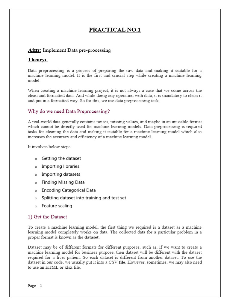 ML (Prac1) | PDF | Machine Learning | Computing