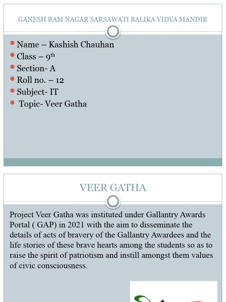 Veer Gatha | PDF | Military Units And Formations | Military