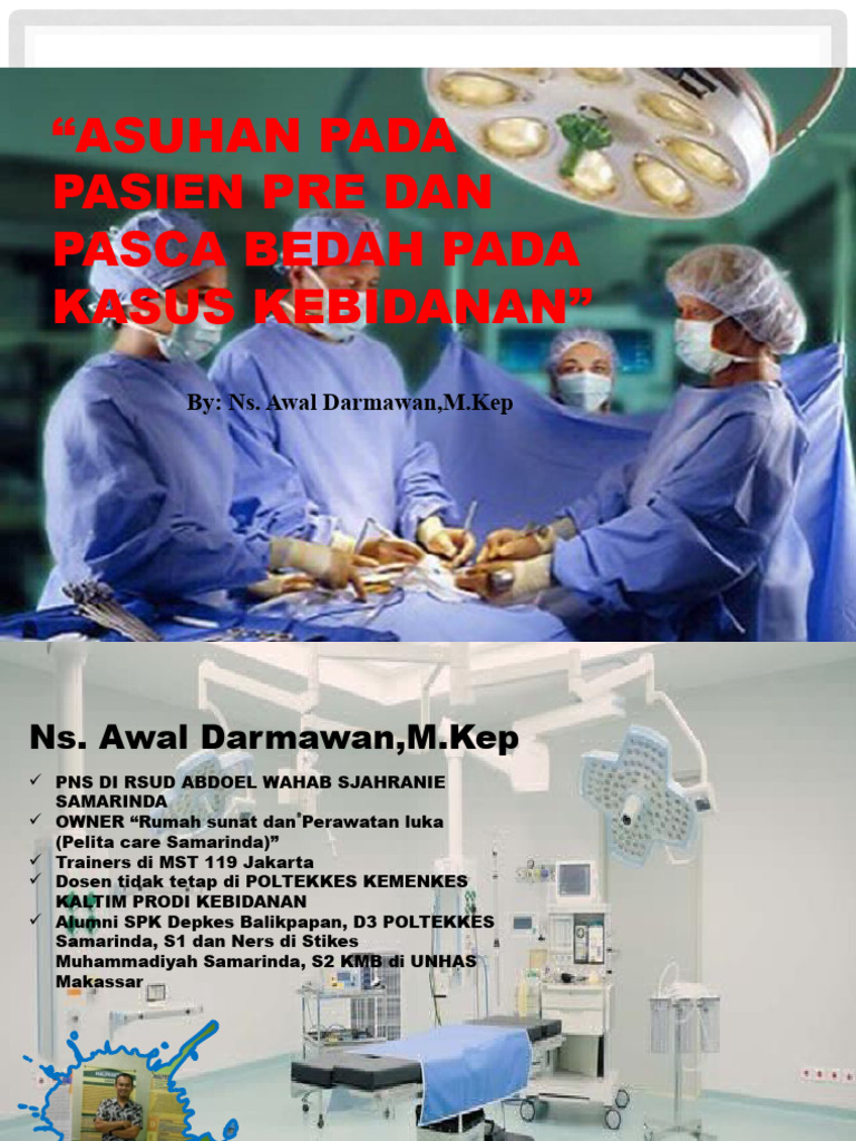 Asuhan Pre Dan Pasca Bedah Kebidanan | PDF