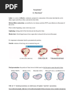Mechanism of Normal Labour Explained | PDF | Childbirth | Pelvis