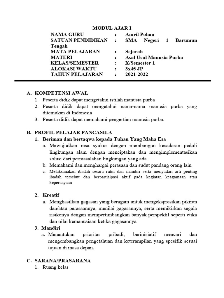 Modul Ajar Berbasis Collaborative Learning | PDF | Karier & Perkembangan