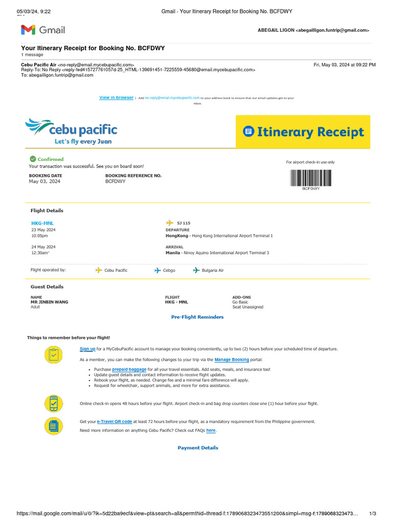 Hkgmanl Wang Jingbin | PDF | Fee | Payments