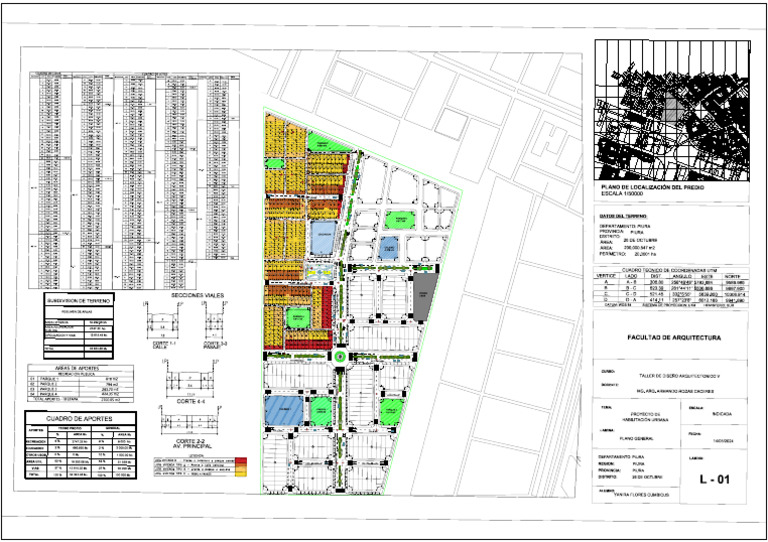 Plano Proyecto Integral de Lotización y Vías | PDF