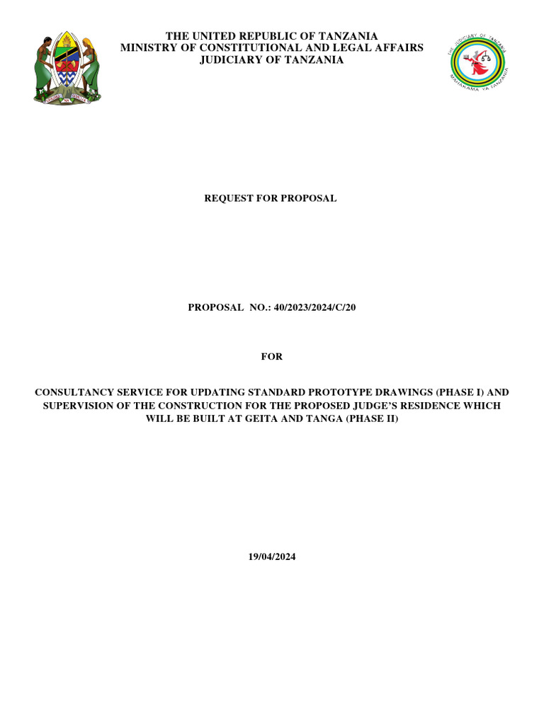 The United Republic of Tanzania Ministry of Constitutional and Legal ...