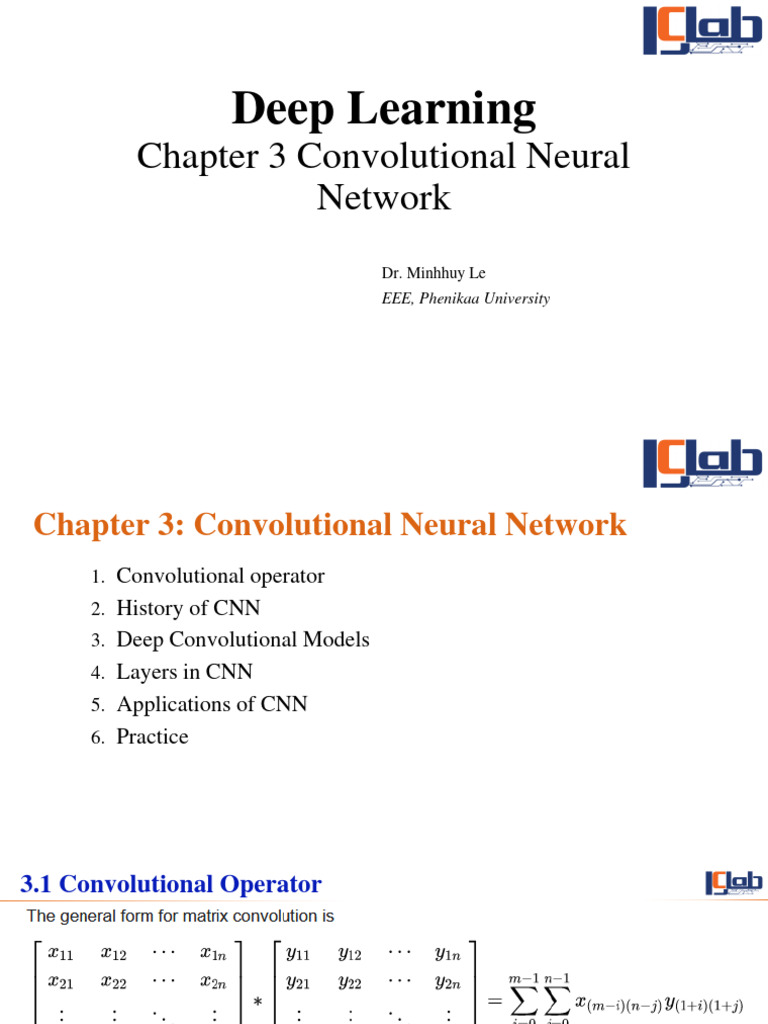 Chapter 3 - 2 Deep CNN | PDF | Artificial Intelligence | Intelligence (AI) & Semantics