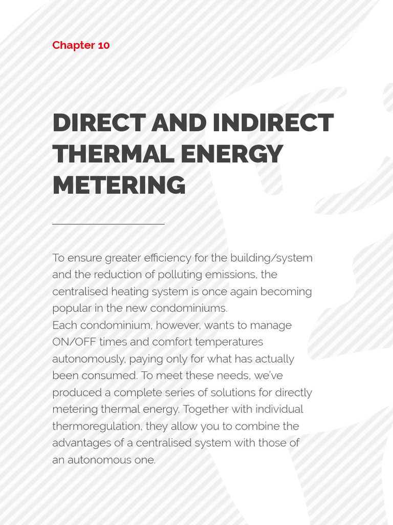10 Direct and Indirect Thermal Energy Metering | PDF | Water Heating ...