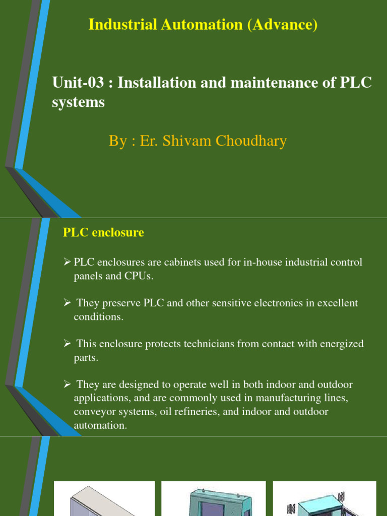 Unit-03 Completed Industrial Automation (Advance) | PDF | Programmable Logic Controller | Power ...