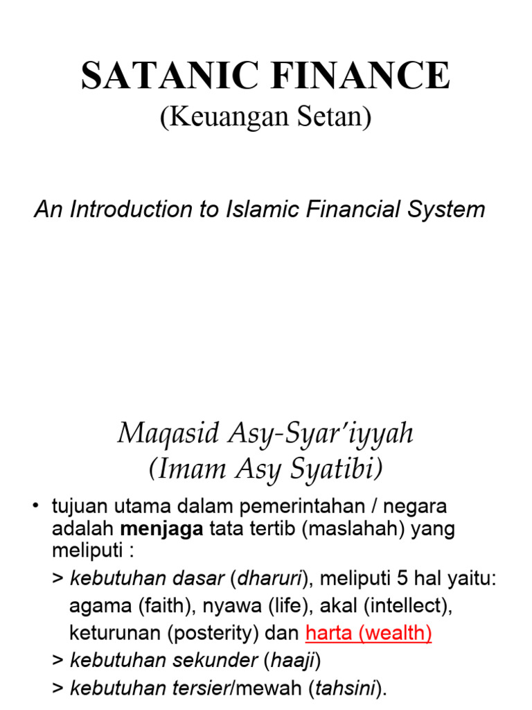 Satanic Finance | PDF