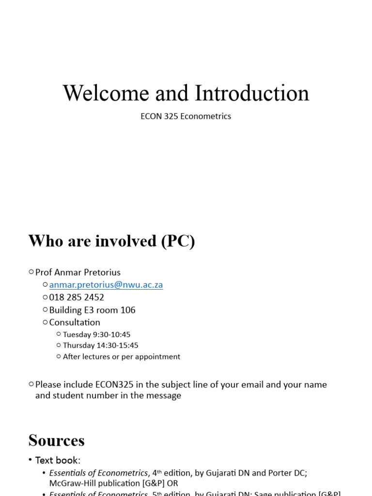 Lecture 1 Intro | PDF