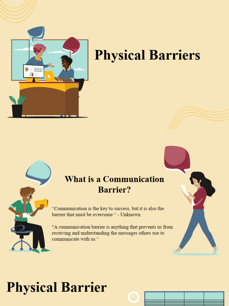 Physical Barrier | PDF | Communication | Noise