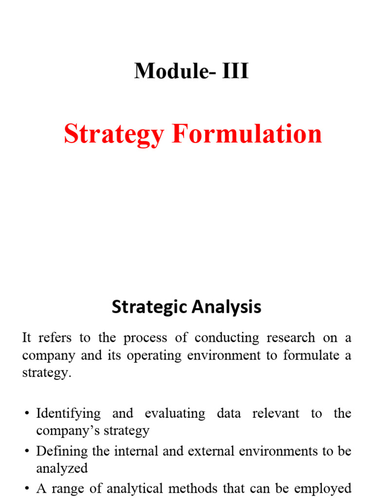 BPSM Module 3 | PDF | Strategic Management | Swot Analysis