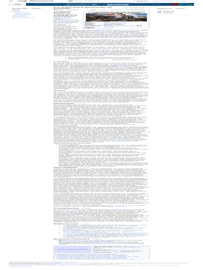 La Libertad Guiando Al Pueblo - Wikipedia, La Enc | PDF