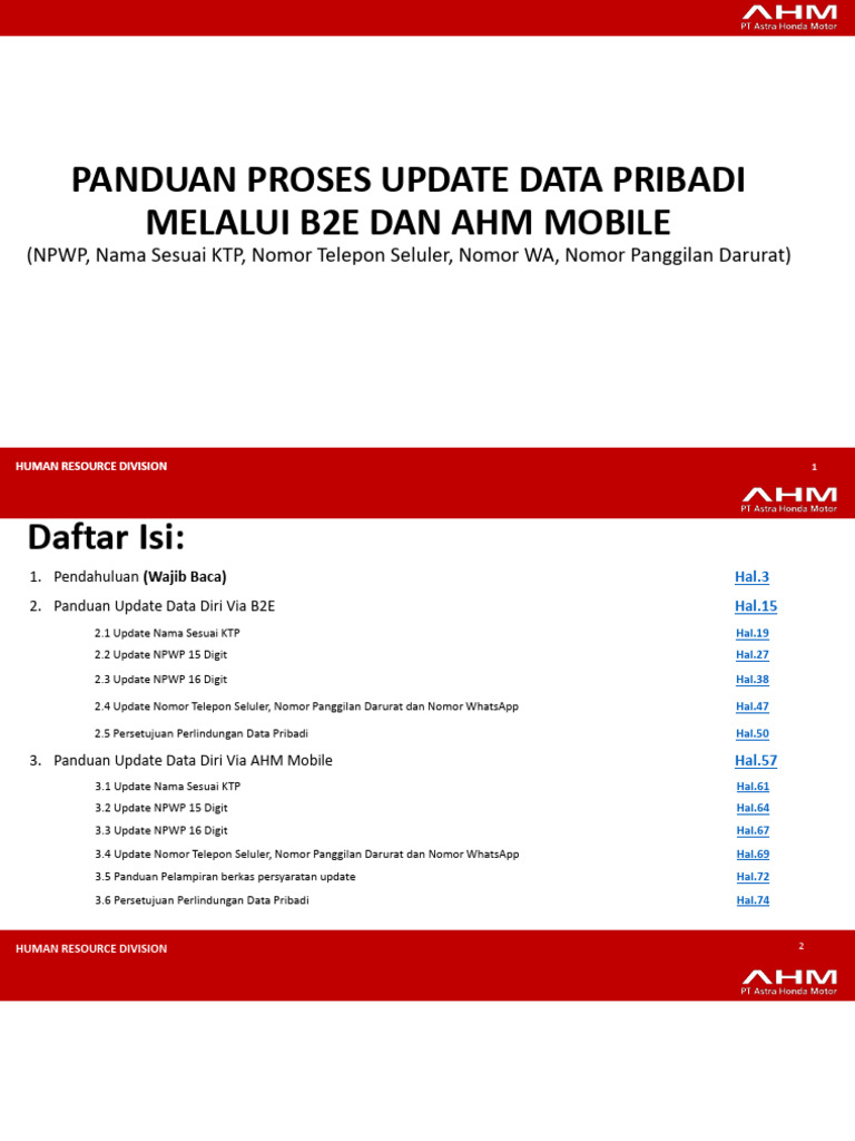 Tutorial Update NPWP Dan Data Pribadi | PDF