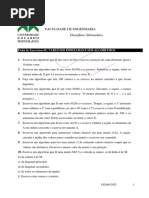 Ficha de Exercicios 4 VisualG-Vectores 23102023 | PDF | Matriz ...