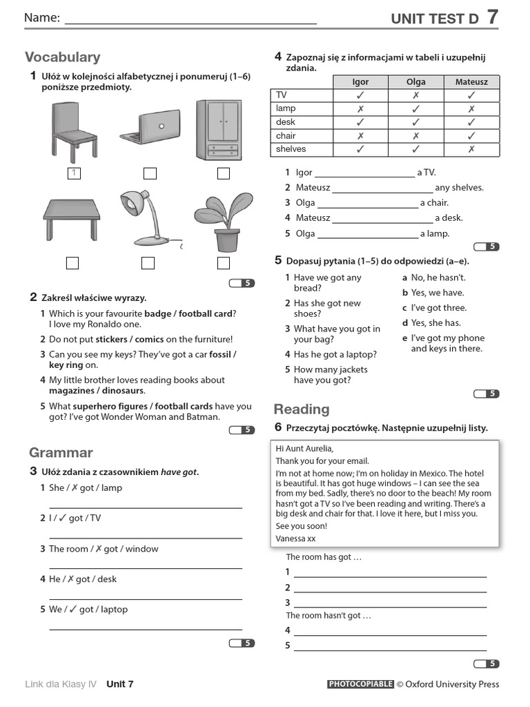Link L4 U7 Unit Testd | PDF