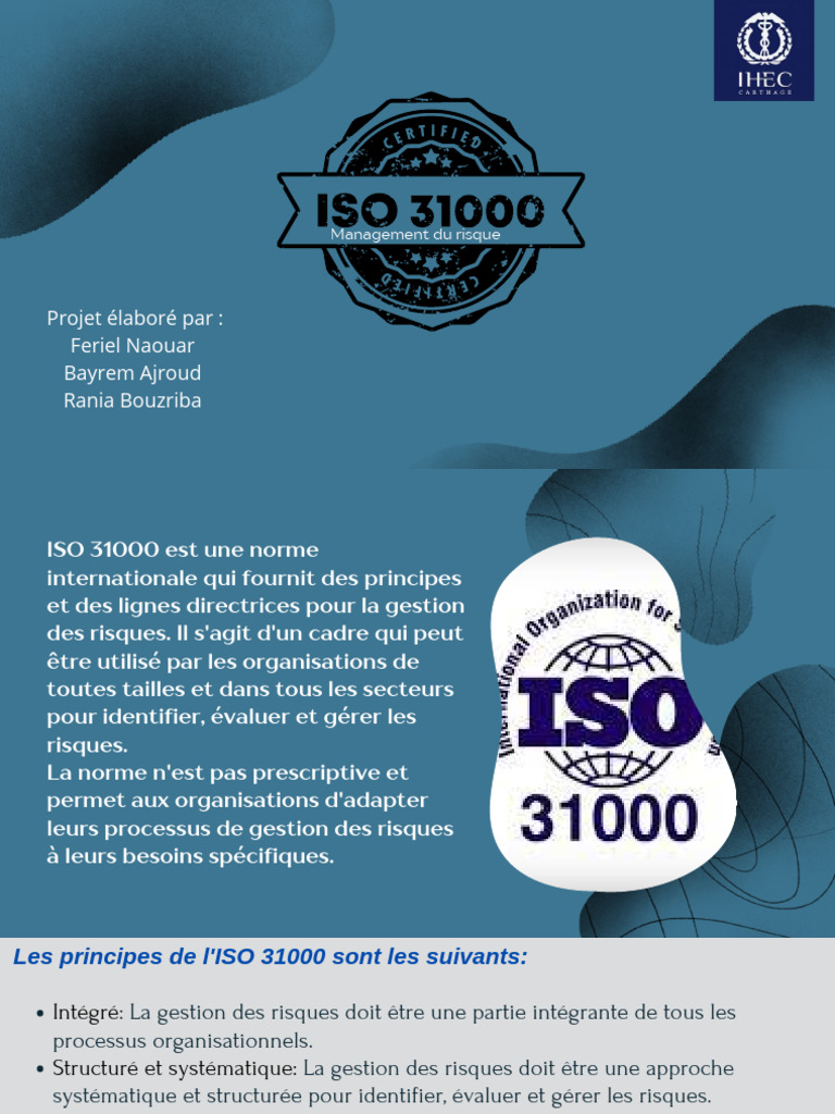 Iso 31000 | PDF | Risque | Gestion des risques