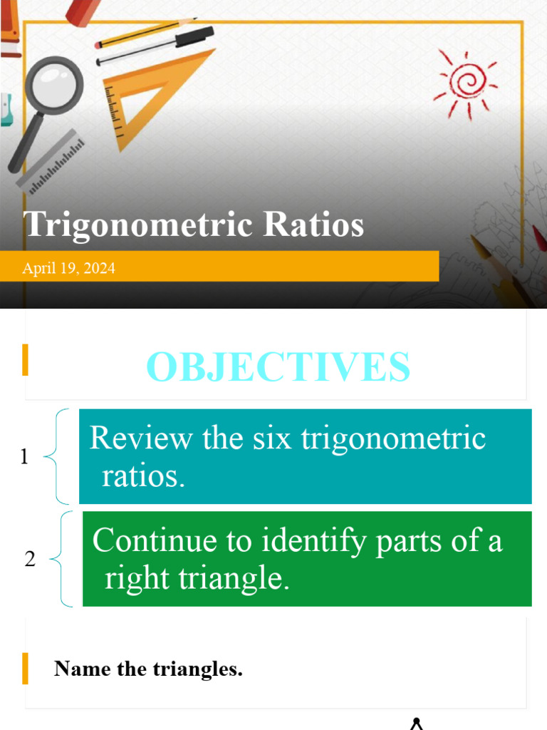 Trigonometric Ratios 2.0 | PDF