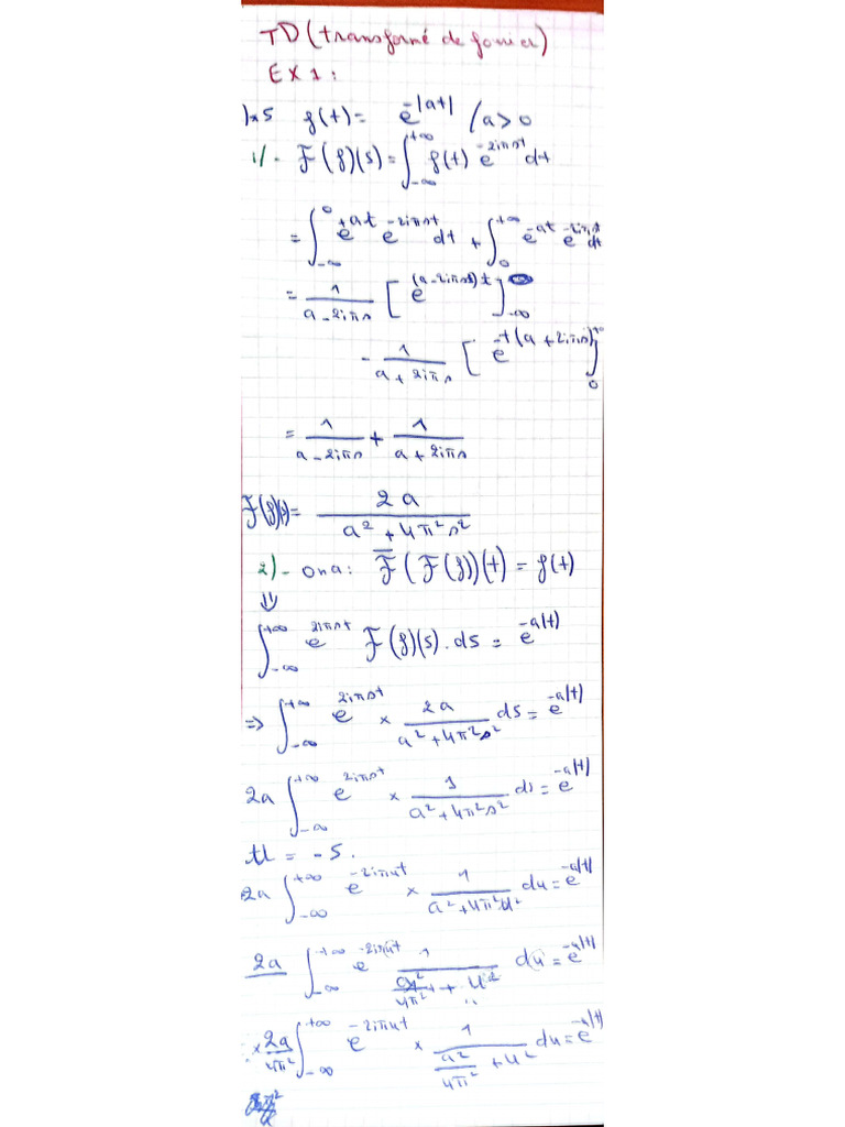 Correction TD Fourier | PDF