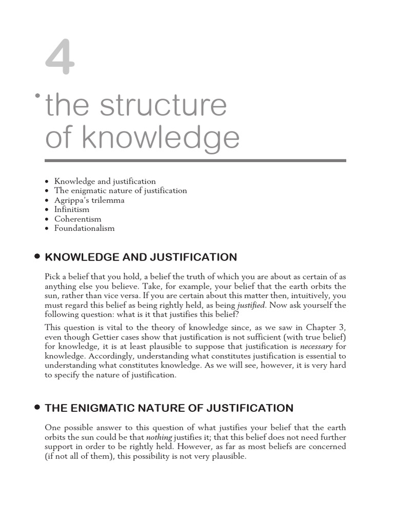 (ENG) The Structure of Knowledge LN | PDF | Epistemology | Knowledge