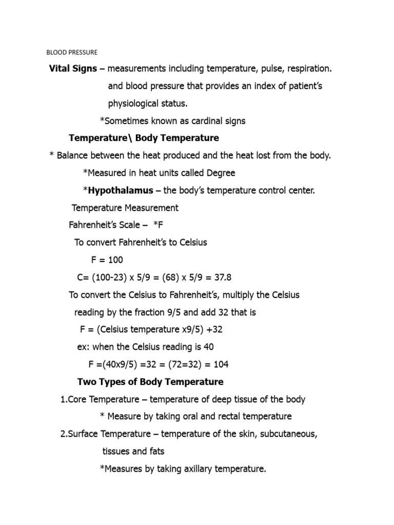Vital Signs | PDF | Breathing | Pulse